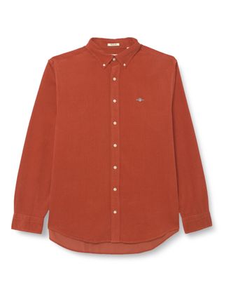 GANT Herren REG Corduroy Shirt Hemd, Rot, XXL