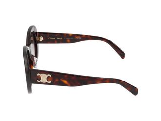 Celine Womens Cl40317u Oversized Tortoiseshell Sunglasses Standard