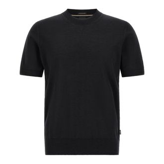 HUGO BOSS Homme, Pulls, Noir, Taille: M H-Umauro Tricot Manches Courtes