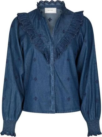 Neo Noir Femme, Blouses et Chemises, Bleu, Taille: 38 FR Blouses