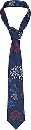 Generic Cravate Pour Homme Feux DArtifice Color&eacute;s De La F&ecirc;te De LInd&eacute;pendance De Jumusi &Eacute;troit Cravates Classique Cravates Homme Pour Remise De Dipl&ocirc;me L&Eacute;cole