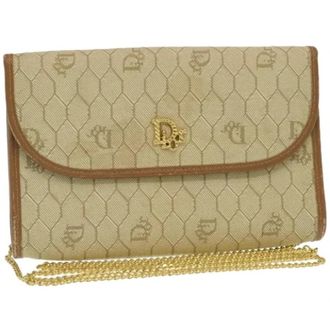 Dior Pre-owned Vintage Schultertasche aus Canvas - - Pre-owned - Damen - Beige - ONE SIZE