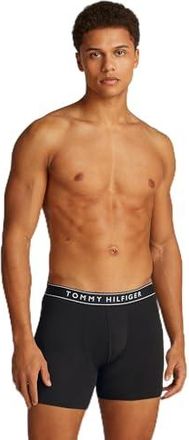 Tommy Hilfiger Homme 3p Brief DTM Um0um03458 Boxer, Red (Blk/Blk/Blk), XXL EU