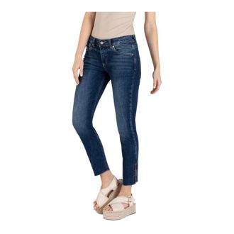 M.A.C Slim Chic Cropped Jeans - - Jeans - Damen - Blau - 3XL