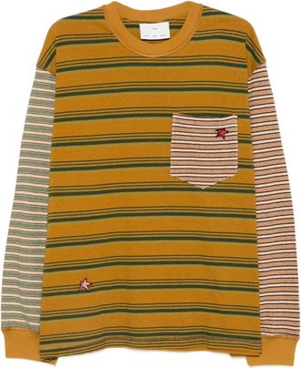 Song for the Mute Homme, Tops, Jaune, Taille: L Oversized Crew Neck Pullover
