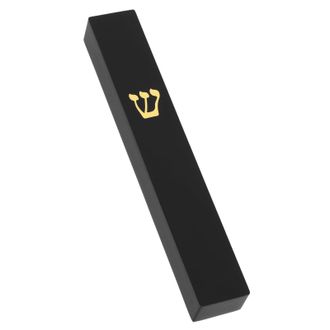 Artibetter BCOATH Elegante Schwarze Resin Mezuzah T&uuml;rdeko Judaica mit Feiner Handwerkskunst Wetterfest f&uuml;r Innen Au&szlig;enbereich Inklusive Montagematerial als Relig