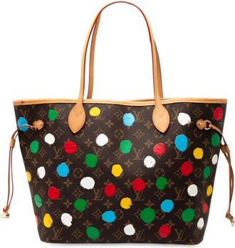 Louis Vuitton Shopper - Yayoi Kusama Monogram Painted Dots Neverfull MM - Gr. unisize - in Braun - f&uuml;r Damen