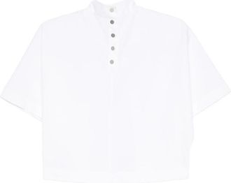 Alaia Button-fastening Cotton Top