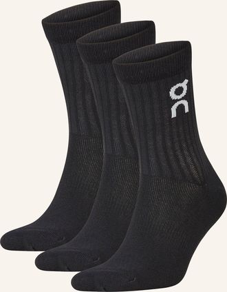 On 3er-Pack Sportsocken schwarz
