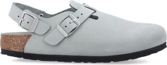 Birkenstock Slipper & Pantoletten - Narrow-Fit Nubuck Leather Tokio Clogs - Gr. 37 (EU) - in Wei&szlig; - f&uuml;r Damen