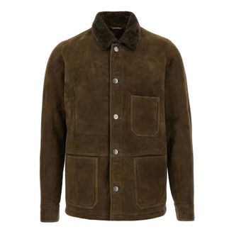 Giorgio Brato Homme, Vestes, Vert, Taille: XL Jacket On Shearling
