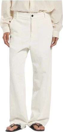 Barena Femme, Pantalons, Blanc, Taille: 36 FR Wide Pantalons
