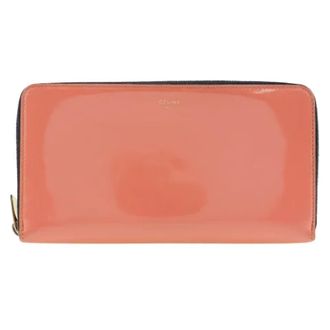 Celine Pre-owned Leder Portemonnaies - - Pre-owned - Damen - Orange - ONE SIZE