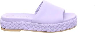 Unisa Leder Flache Sandale - - Shoes - Damen - Lila - 41 EU