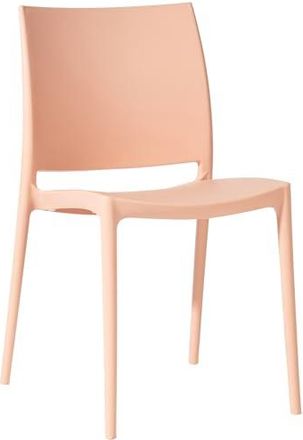 Clp Chaise de Jardin Meton, Chaise empilable en Plastique Facile dentretien, r&eacute;sistante aux intemp&eacute;ries et aux UV, supporte jusqu&agrave; 150 kg, Couleur