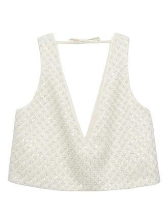 Dorothee Schumacher Top mit V-Ausschnitt - Nude