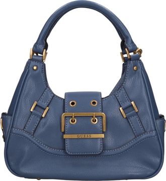 Guess Femme, Sacs, Bleu, Taille: ONE Size Faux Leather Mini Flap Bag
