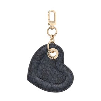 Guess Femme, Accessoires, Noir, Taille: ONE Size Heart 4G Logo Keychain