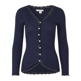 Rosemunde Cardigan Marine Mod&egrave;le 5420 - Femme - Pulls - Bleu - Taille: 38 FR