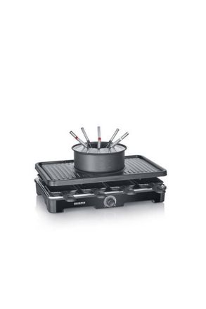 Severin Raclette-Grill, Schwarz, Kunststoff, antihaftbeschichtete Raclette-Pf&auml;nnchen, K&uuml;chenger&auml;te, Tischgrills & Fondues, Raclette-Grills