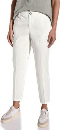 Street One A378680 Chino sergé Doux, Blanc cassé, 44W / 28L Femmes