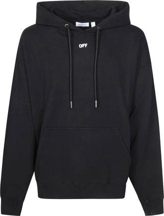 Off-white Homme, Sweatshirts et sweats &agrave; capuche, Noir, Taille: M Felpa cappuccio