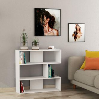Decortie Decortie Molly Biblioth&egrave;que Moderne Pr&eacute;sentoir No.1 Blanc Court 89cm