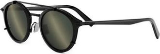 Dior Homme, Accessoires, Noir, Taille: 50 MM BlackSuit R7U Lunettes de soleil