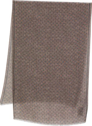 Dell'Oglio écharpe à franges - Marron