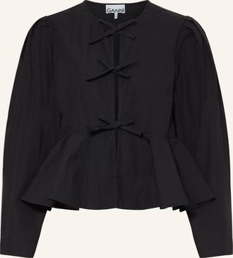Ganni Bluse schwarz