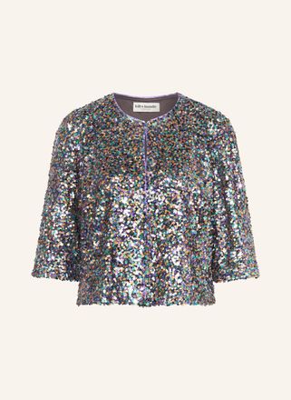 Lollys Laundry Lollys Laundry Jacke Trinell Mit Pailletten Und 3/4-Arm silber