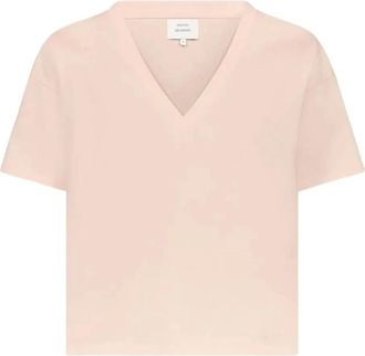 Loulou Studio Femme, Tops, Rose, Taille: 38 FR Faaa LDS V Neck T-Shirt