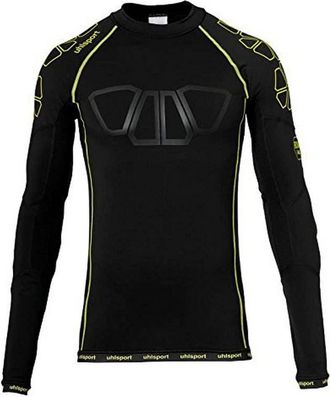 Uhlsport Uhlsport Herren Herren Longsleeve Bionikframe Baselayer Longsleeve, schwarz/Fluo gelb, S, 100563601