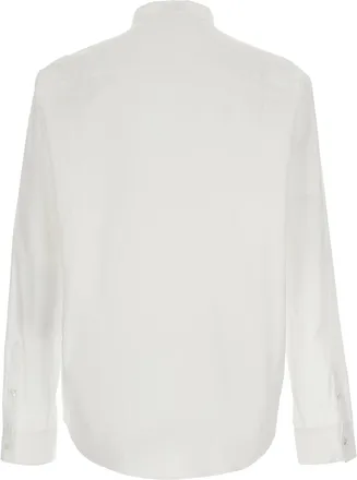 Emporio Armani Embroidered Logo Cotton Shirt - White