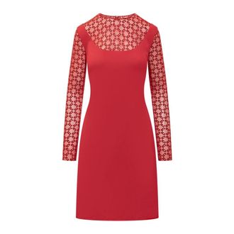 Givenchy Kleid aus Jersey und Monogramm 72 T&uuml;ll - - Dresses - Damen - Rot - S