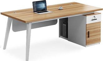 Generic Computertisch mit Schubladen und Aktenschublade, Chefschreibtisch, große Büroschreibtische, Stehpulte, Arbeitstisch, Arbeitsplatz, Geschäftsmöbel mit 