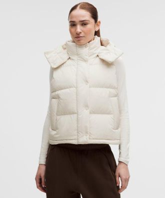 lululemon Doudoune sans manches courte Wunder Puff en duvet 600 cuin pour Femmes - Taille 10