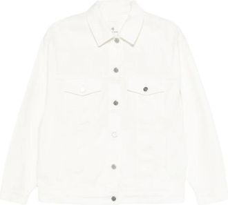 Anine Bing Femme, Vestes, Blanc, Taille: 36 FR Audrey Denim Jacket