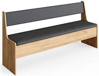 Vicco Banquette dangle Salle &agrave; Manger Roman, Sable/Anthracite, 166 x 42 cm