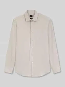 HUGO BOSS Slim Fit Businesshemd aus reiner Baumwolle Modell H-HANK-K