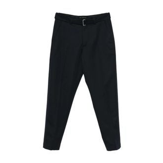 low brand Bundfaltenhose mit G&uuml;rtel - - Trousers - Herren - Blau - W38