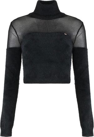 Elisabetta Franchi Femme, Pulls, Noir, Taille: 38 FR Tricots