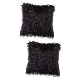 Amosfun 2 St&uuml;cke Luxuri&ouml;se Pl&uuml;sch Kissenbezug 45x45cm Flauschigen Kissen Abdeckung Wolle Material Neue