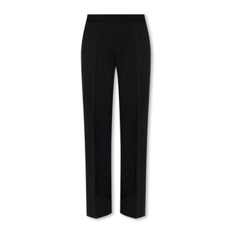 Jil Sander Wollhose mit Bundfalten - - Trousers - Damen - Schwarzk - S