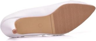 BESPORTBLE Escarpins Mariage Blancs en Dentelle Fleurs Talons 5 CM Pointus et &Eacute;l&eacute;gants Chaussures Printemps-&Eacute;t&eacute; pour Femme Taille 39 pour C&eacute;r&eacute;monie et Photo de M