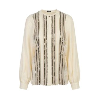 Kiton Femme, Blouses et Chemises, Blanc, Taille: 36 FR Camicia