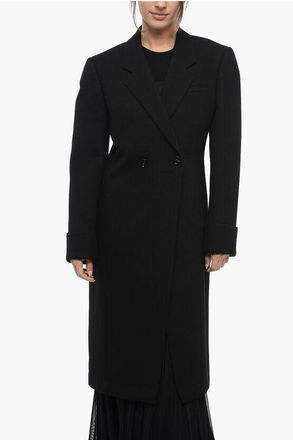 Bottega Veneta Half-lined Double-breasted Coat Größe 42