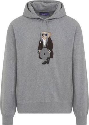 Ralph Lauren Homme, Sweatshirts et sweats &agrave; capuche, Gris, Taille: L Sweat &agrave; capuche Bear
