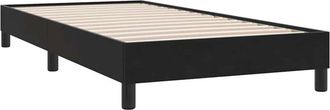 vidaXL Cadre de lit sans matelas noir 100x210 cm velours Vidaxl