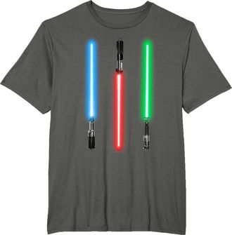Star Wars Lichtschwert Line-Up Photoreal Graphic T-Shirt T-Shirt
